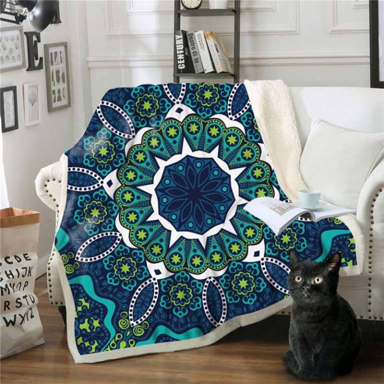 Plaid mandala | 5 modèles différents | Linge de lit