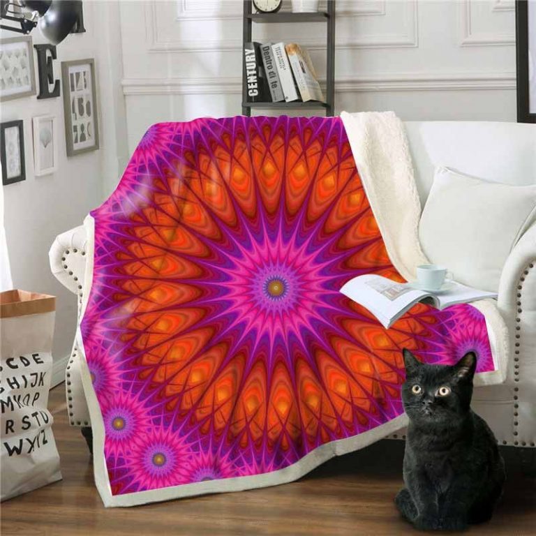 Plaid mandala | 5 modèles différents | Linge de lit